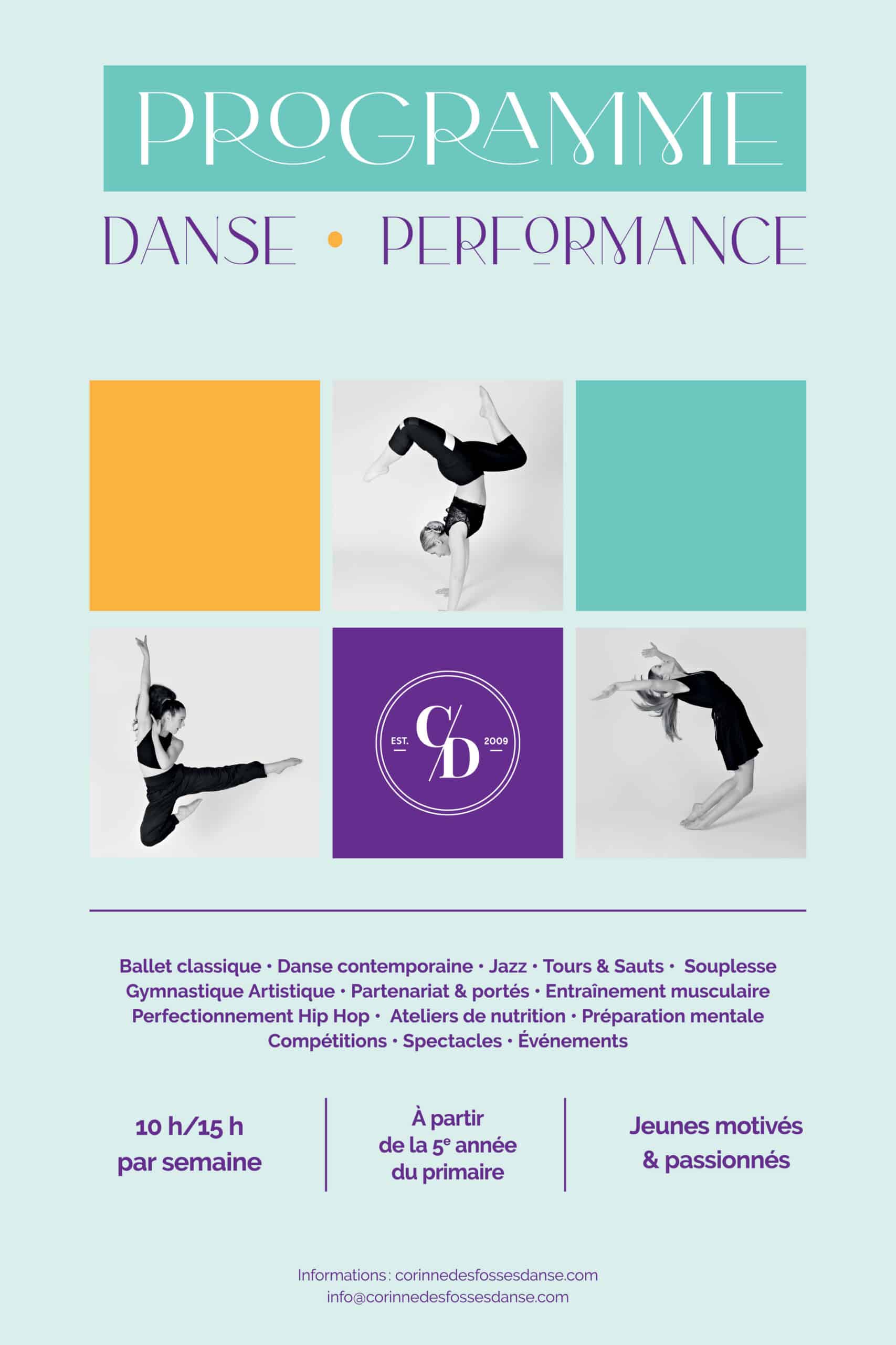 Programme danse performance - Corinne Desfossés Danse